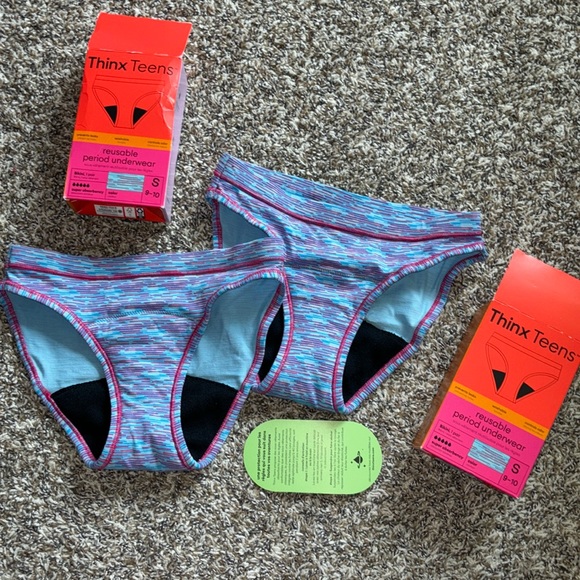 Thinx | Accessories | Nwt Thinx Teens Period Underwear Bikini Panties Bundle S 9 Super ...